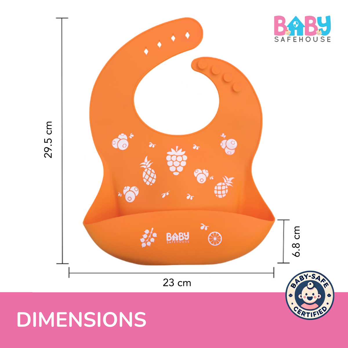 Silicone Feeding Bib for Babies | Waterproof Food-Grade
